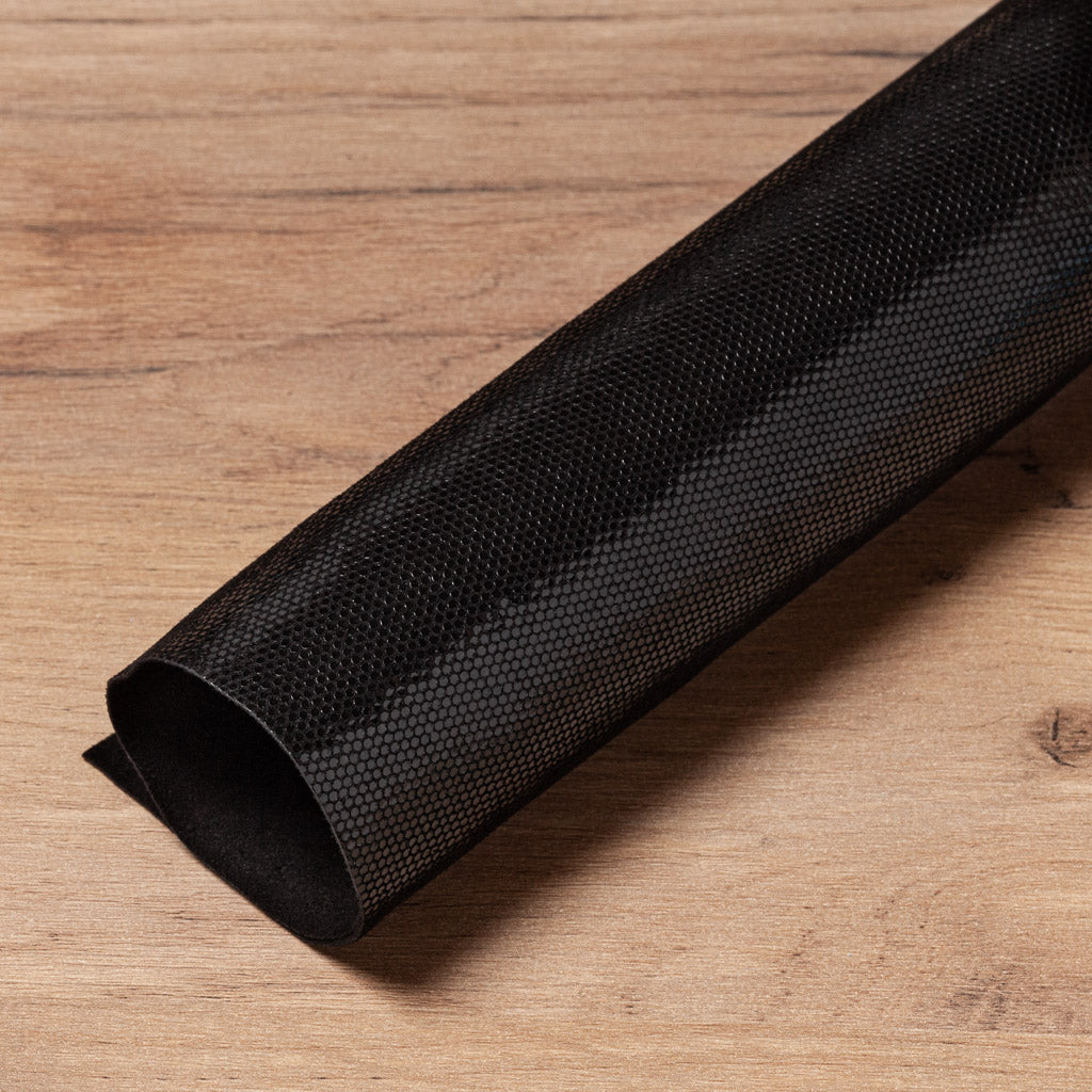 Black Mini-Snake Print Leather - Wholesale Leather Hide Supplier ...